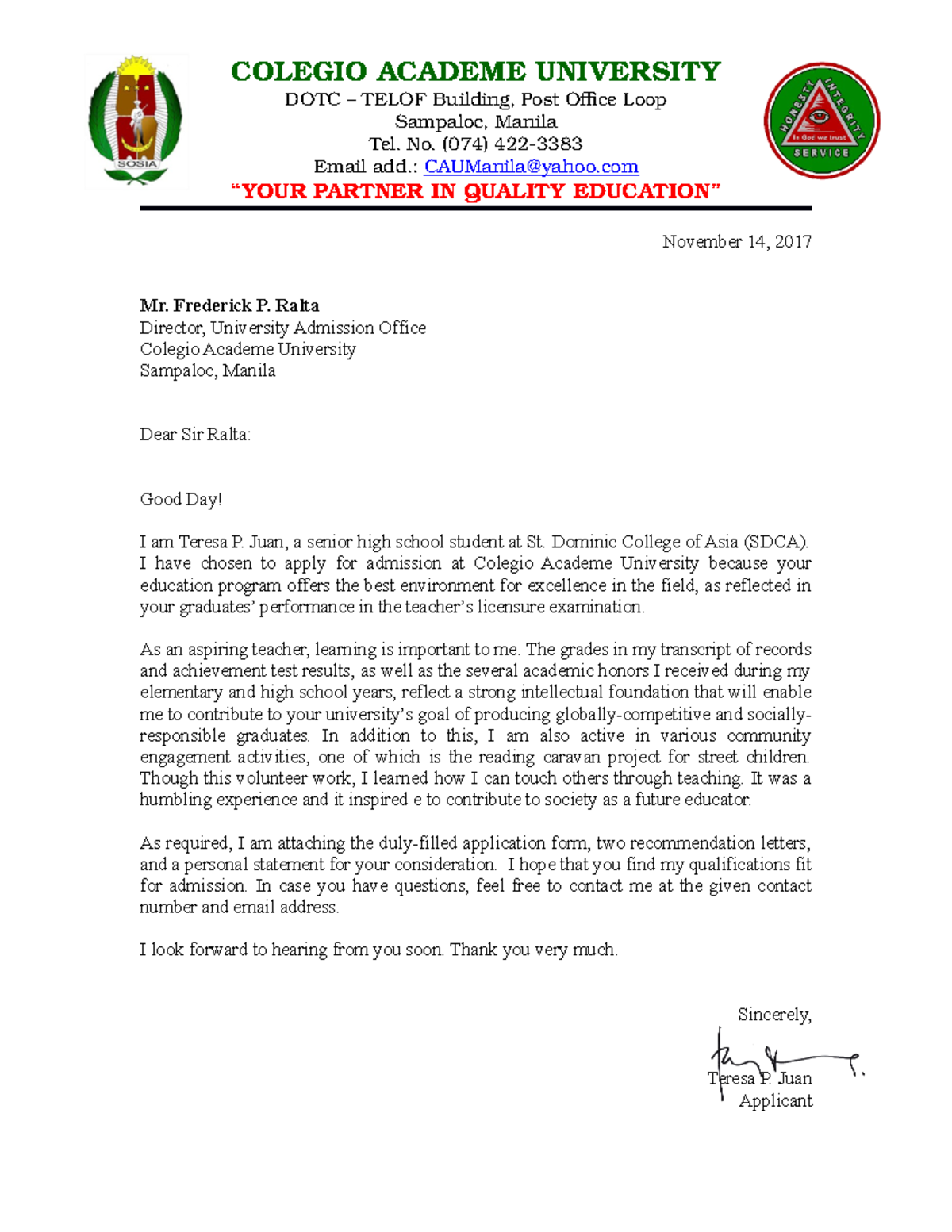 MB - Basic Math - COLEGIO ACADEME UNIVERSITY DOTC – TELOF Building ...