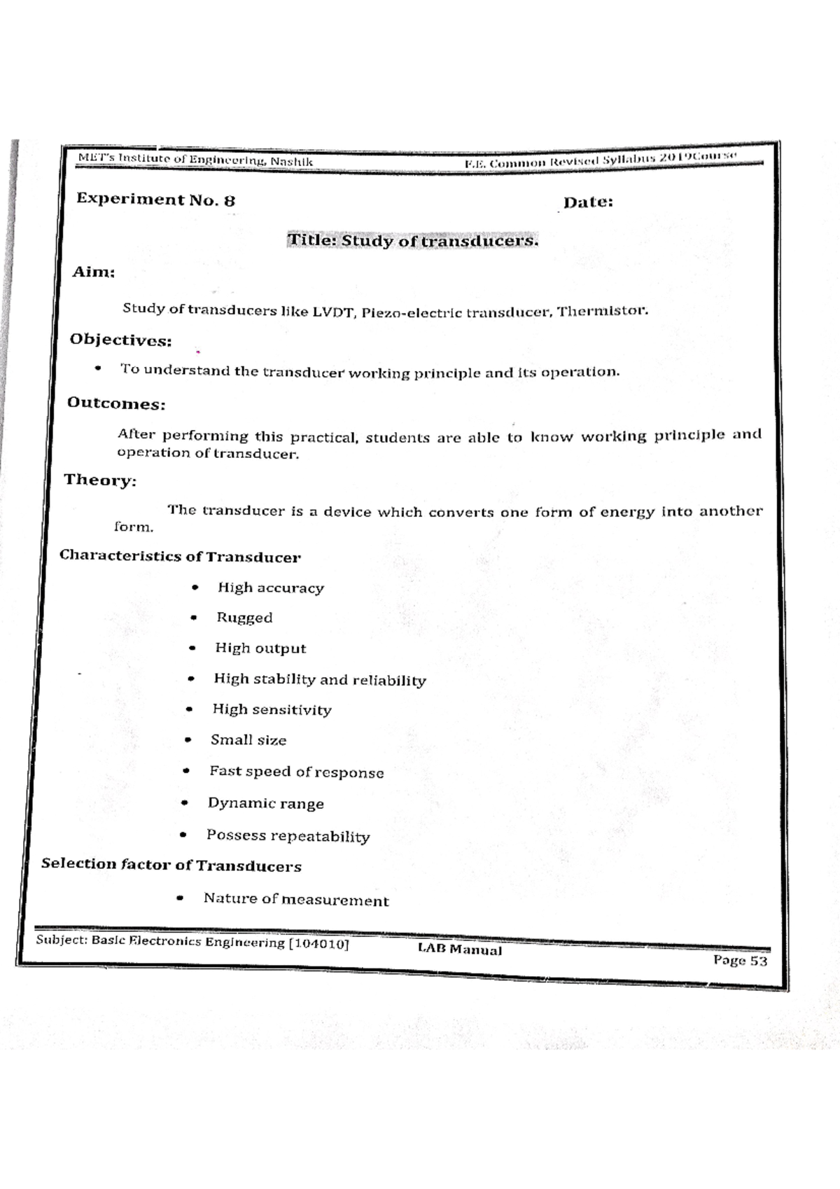 BXE Practical 8 - Computer Engineering - Studocu