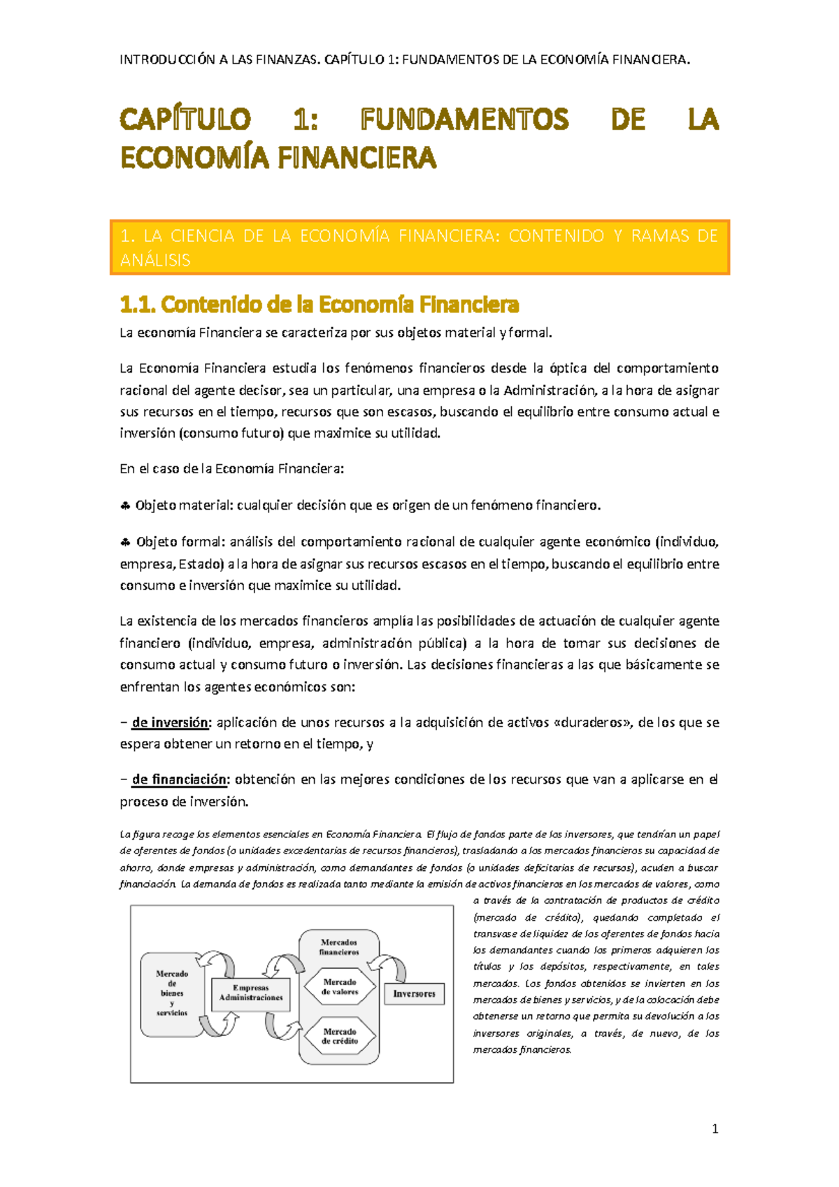 Tema 1: FUNDAMENTOS DE LA ECONOMÍA FINANCIERA - 1. LA CIENCIA DE LA ...