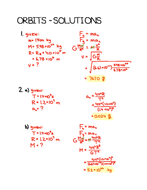 Circular Motion and Gravitation Provincial Exam Package - Physics 12 ...