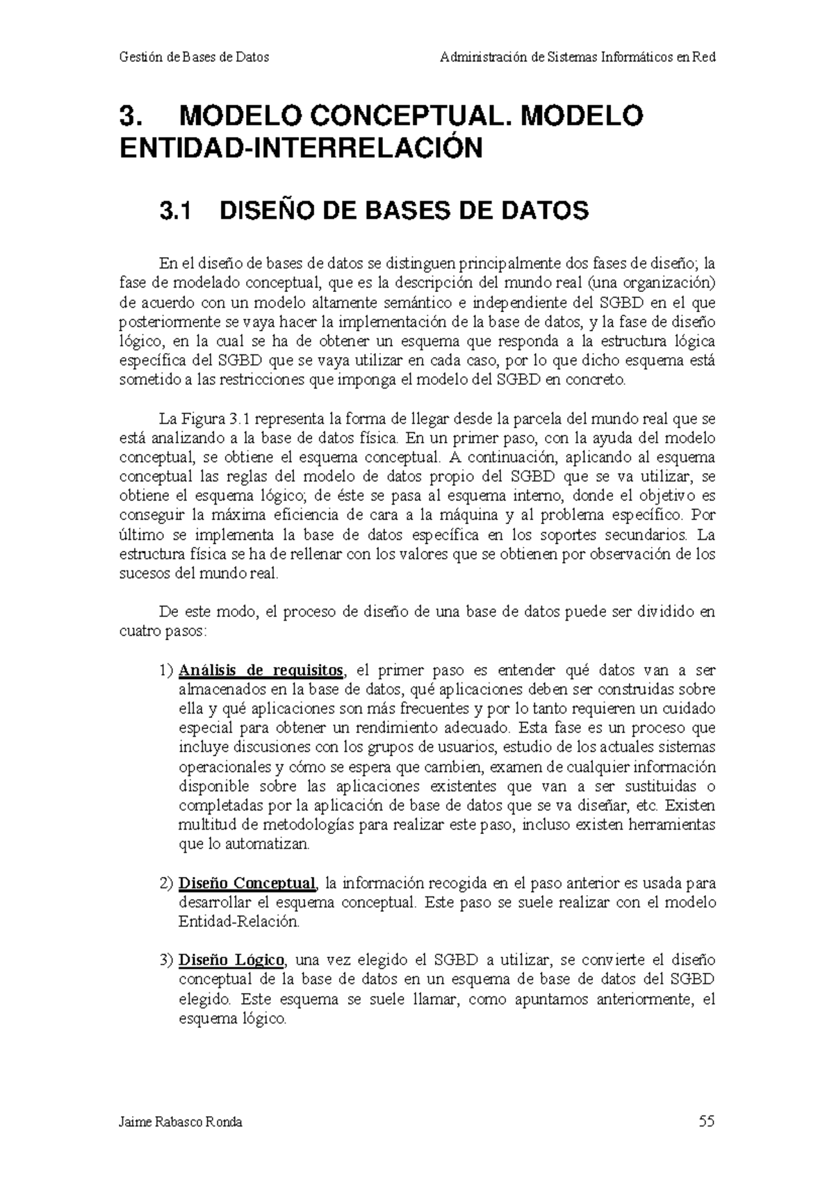 Tema 2. Modelo Entidad-Interrelación - 3. MODELO CONCEPTUAL. MODELO - Studocu