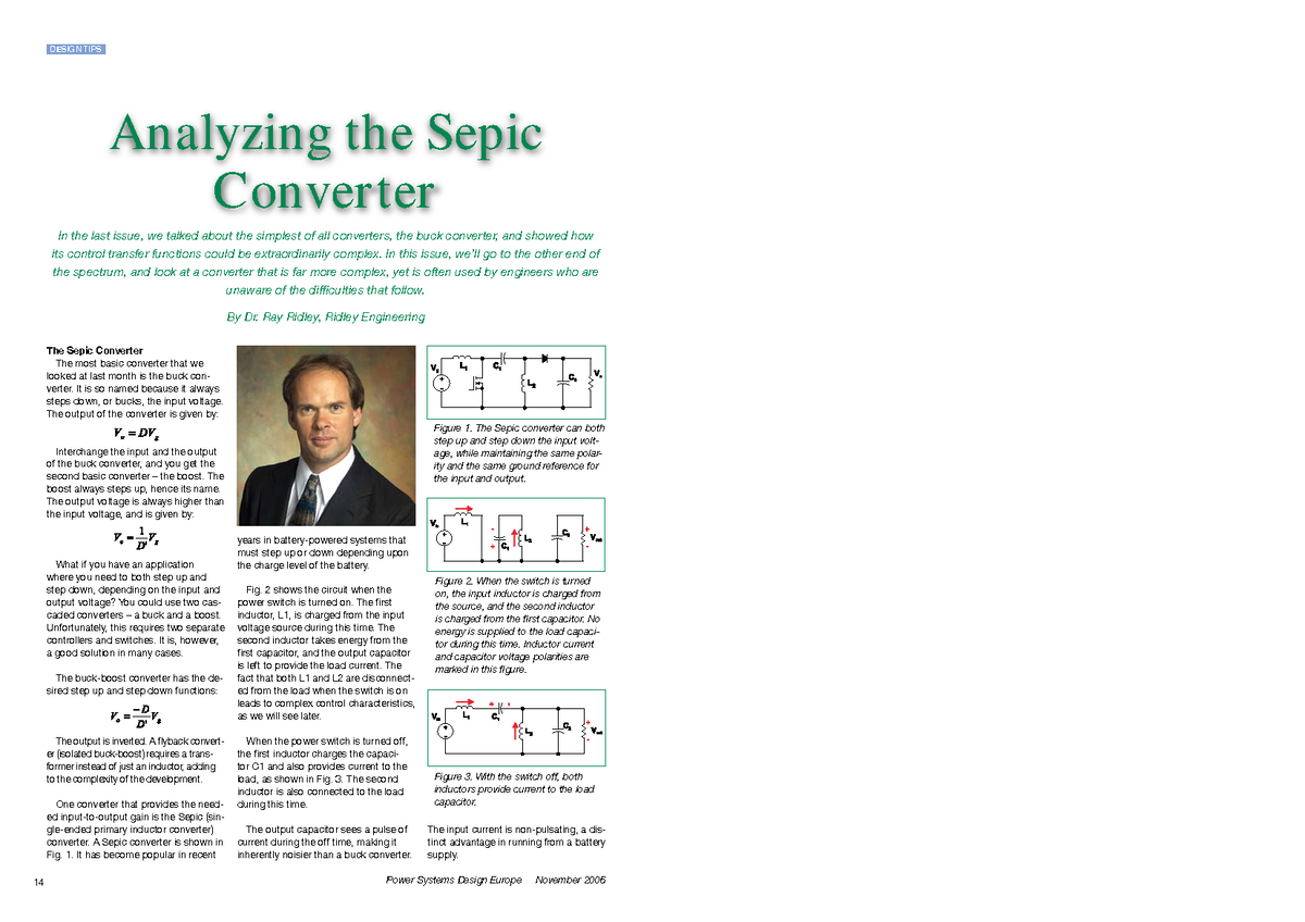Sepic Analysis - 14 Power Systems Design Europe November 2006 DESIGN ...