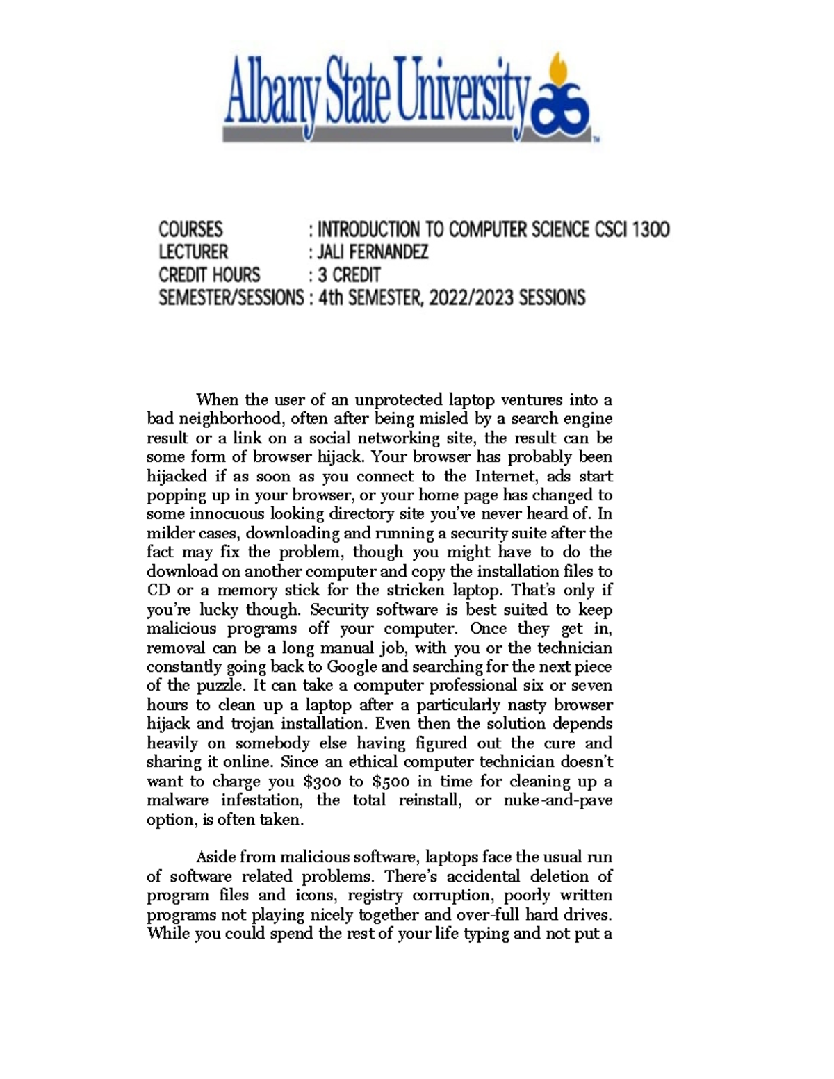 Computer Science part 20230422 003032-39 - When the user of an ...