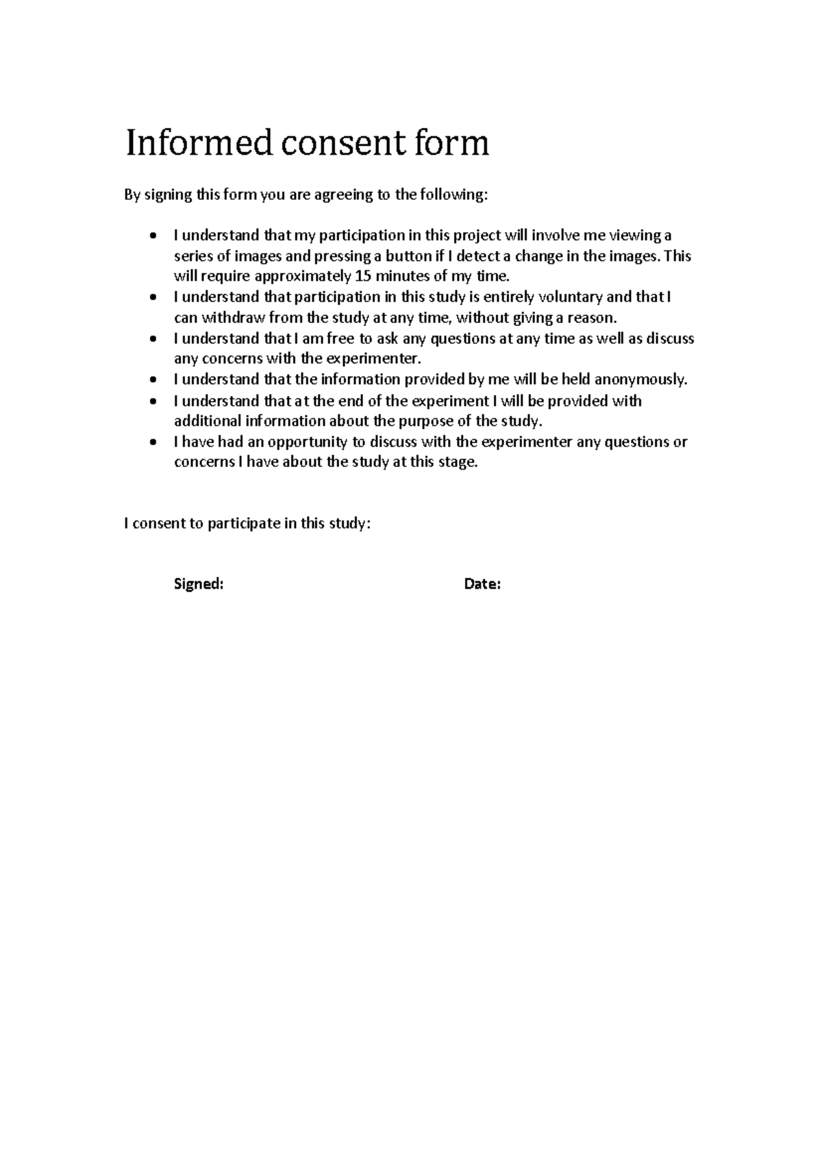 TMA 02 Informed consent form - Informed consent form By signing this ...