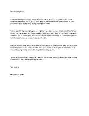 Hazel CO1 - FILIPINO 7 COT - School PTMSMNHS Grade Level Ikapito ...