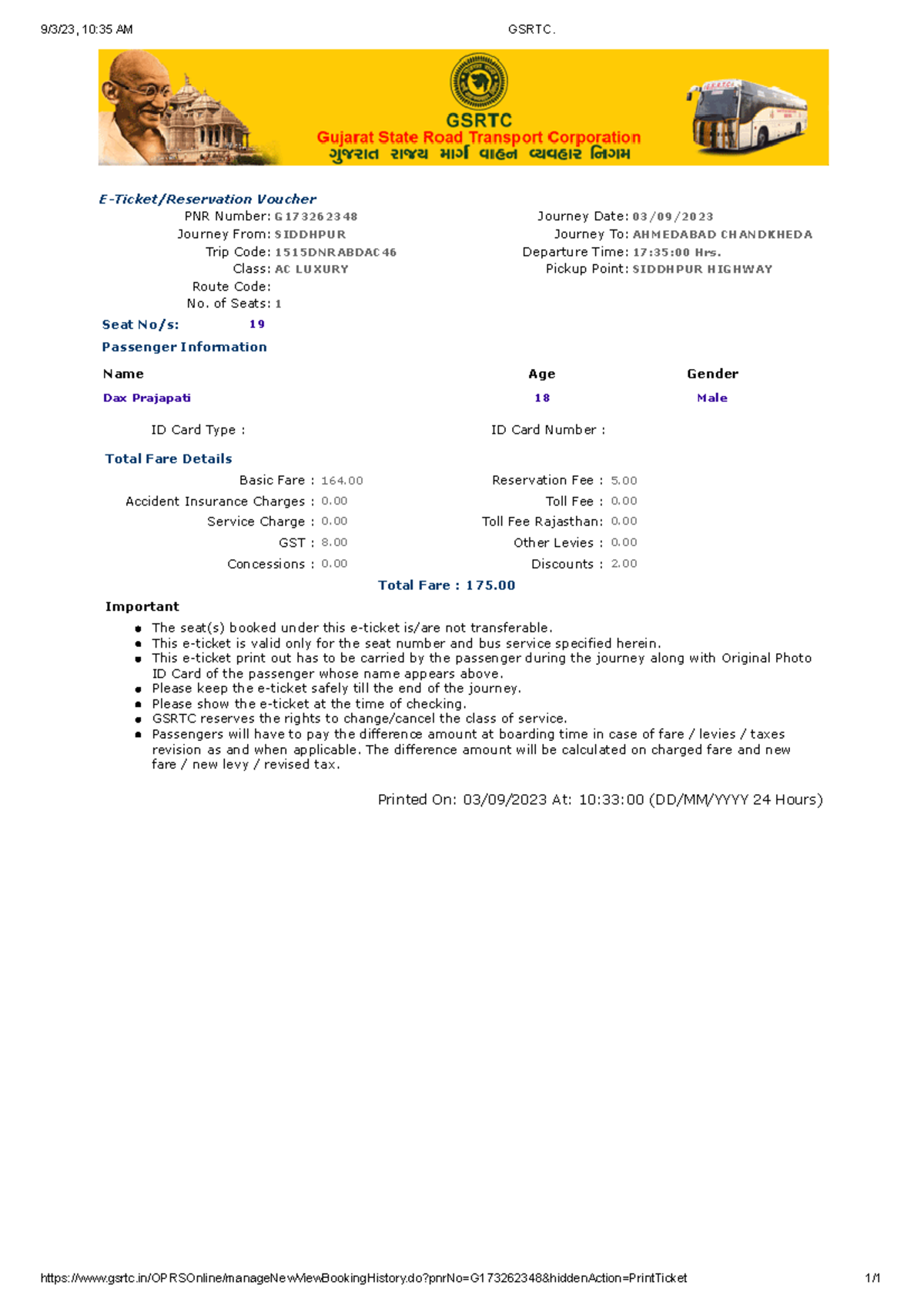 Gsrtc - 9/3/23, 10:35 AM GSRTC. - Studocu