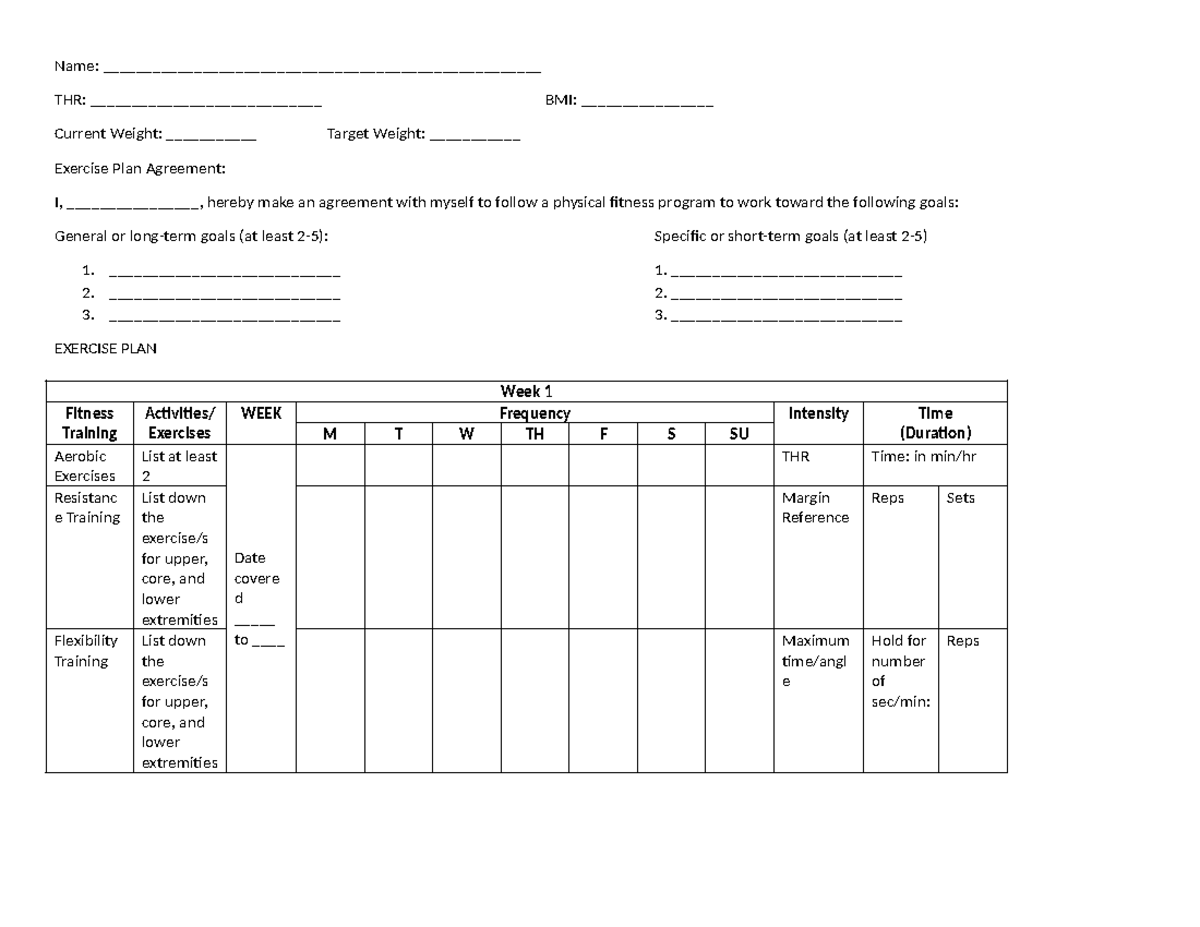Exercise-Training-Template - Name ...