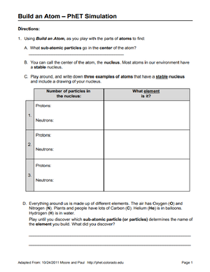 Worksheet 6 - Science Assignment - Studocu