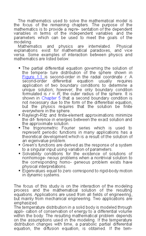 Foundations of mathematical modeling - Let us start with engineering ...