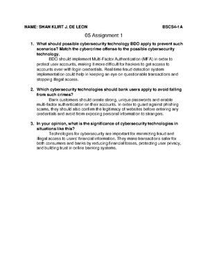 03 Lab Exer 1 - Answer - Laboratory Exercise Threads Members: Celso ...