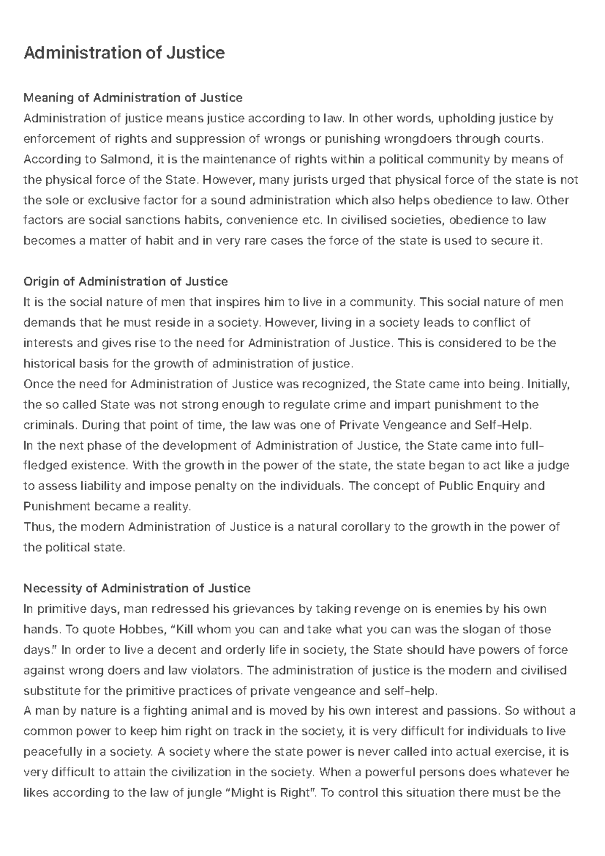 Administration of Justice - Administration of Justice Meaning of ...