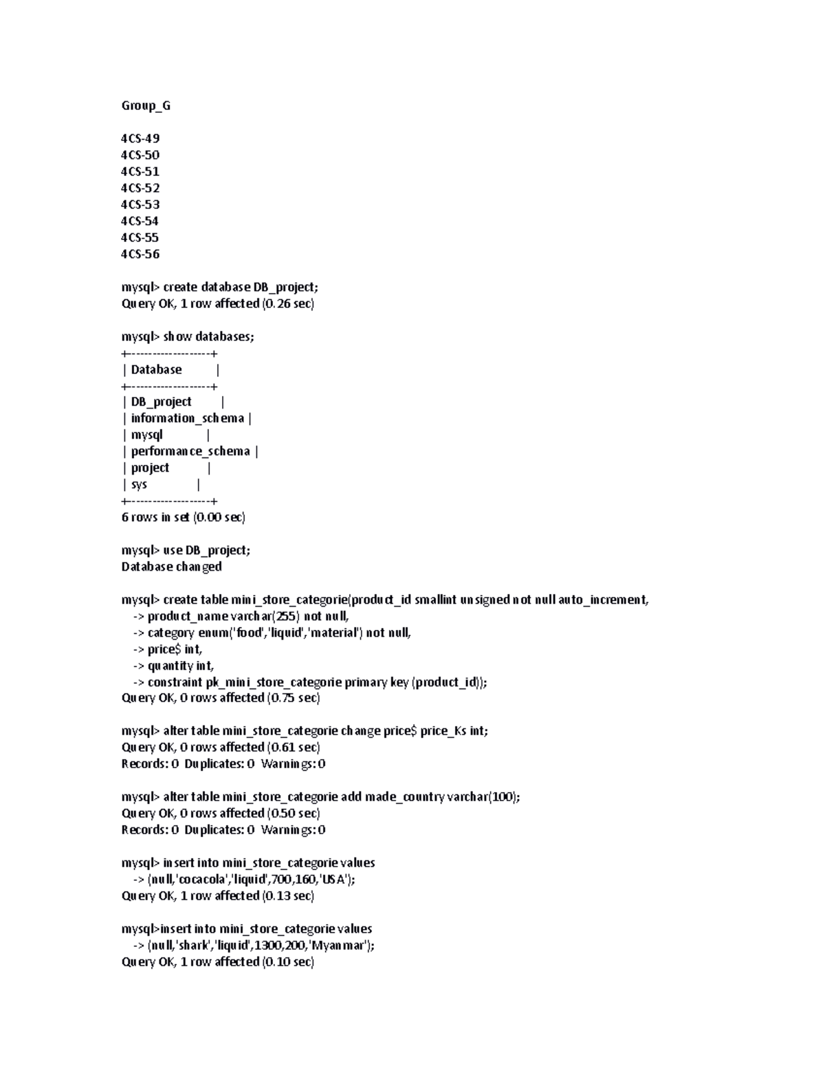 Database project Assignment 4CS 49to56 - Group_G 4CS- 4CS- 4CS- 4CS ...