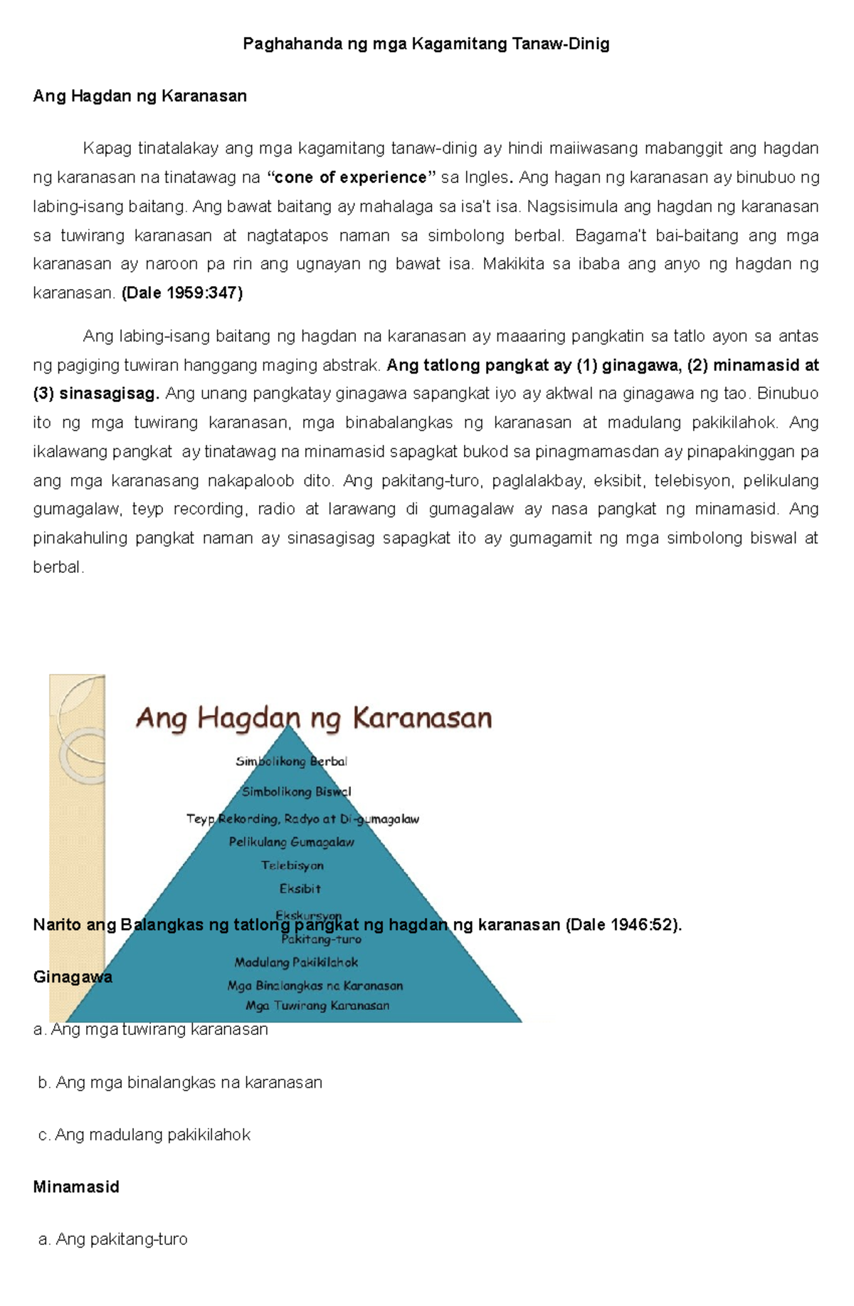 Kagamitang- Pampagtuturo - Paghahanda ng mga Kagamitang Tanaw-Dinig Ang ...