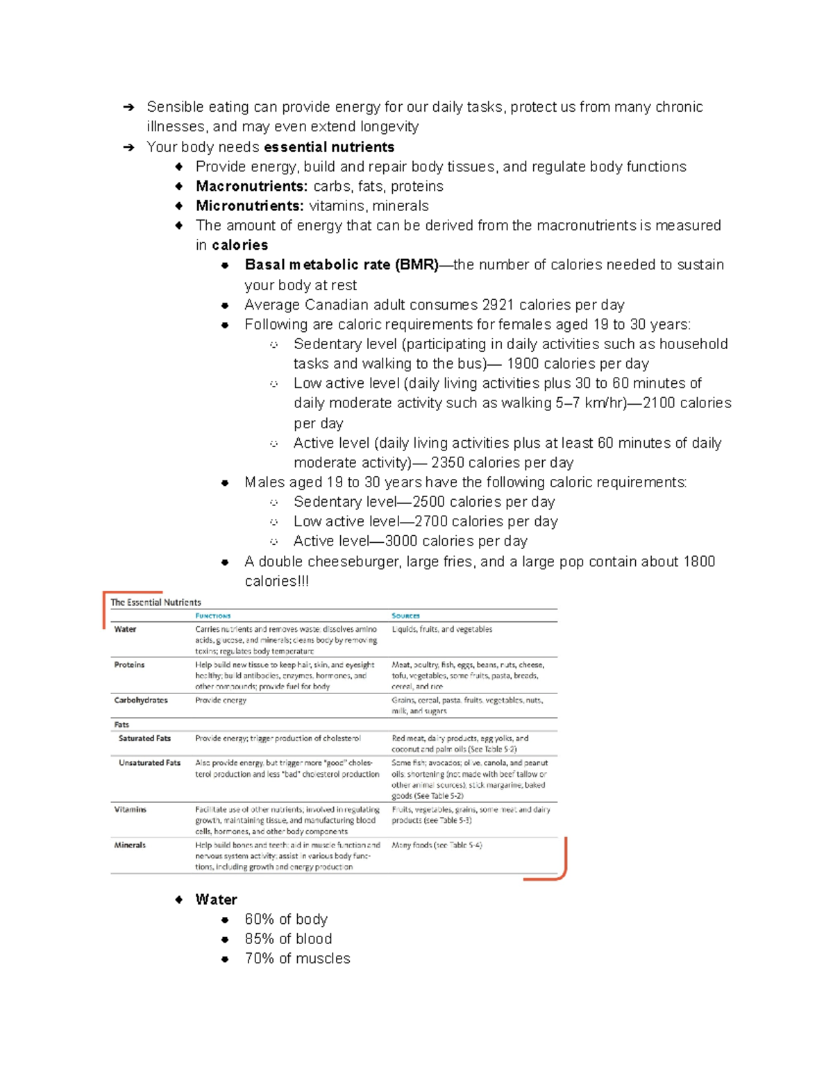Unit 3 Nutrition - unit 3 - Sensible eating can provide energy for our ...