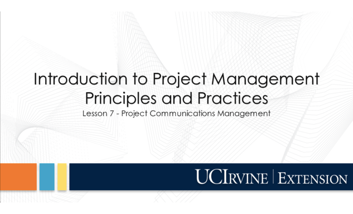 Project Communications Management - Communication in English II - Studocu