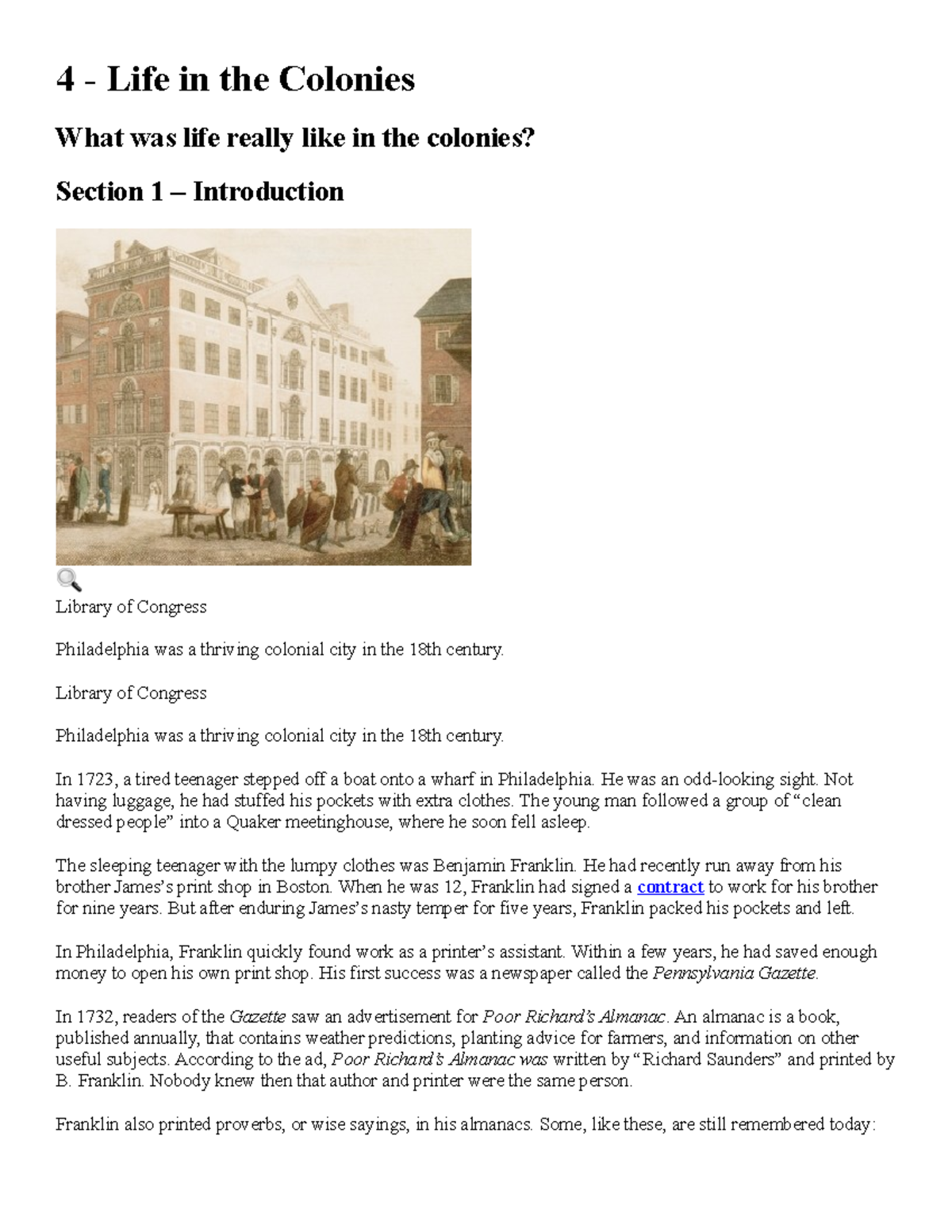 Life in the Colonies - 4 - Life in the Colonies What was life really ...