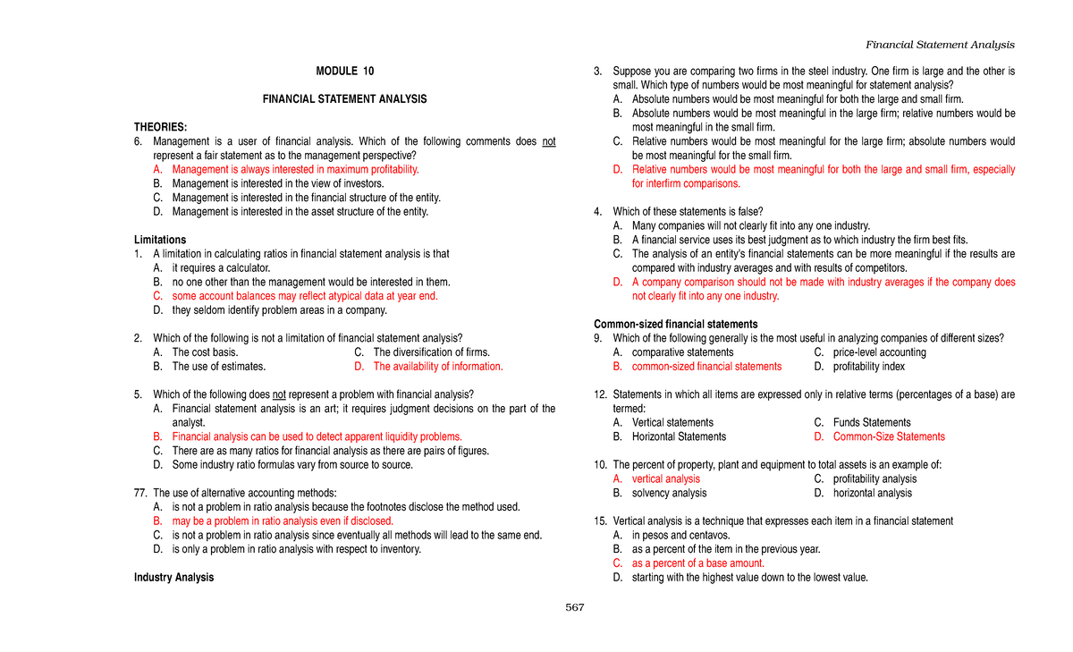 12 x10 Financial Statement Analysis - Financial Statement Analysis ...
