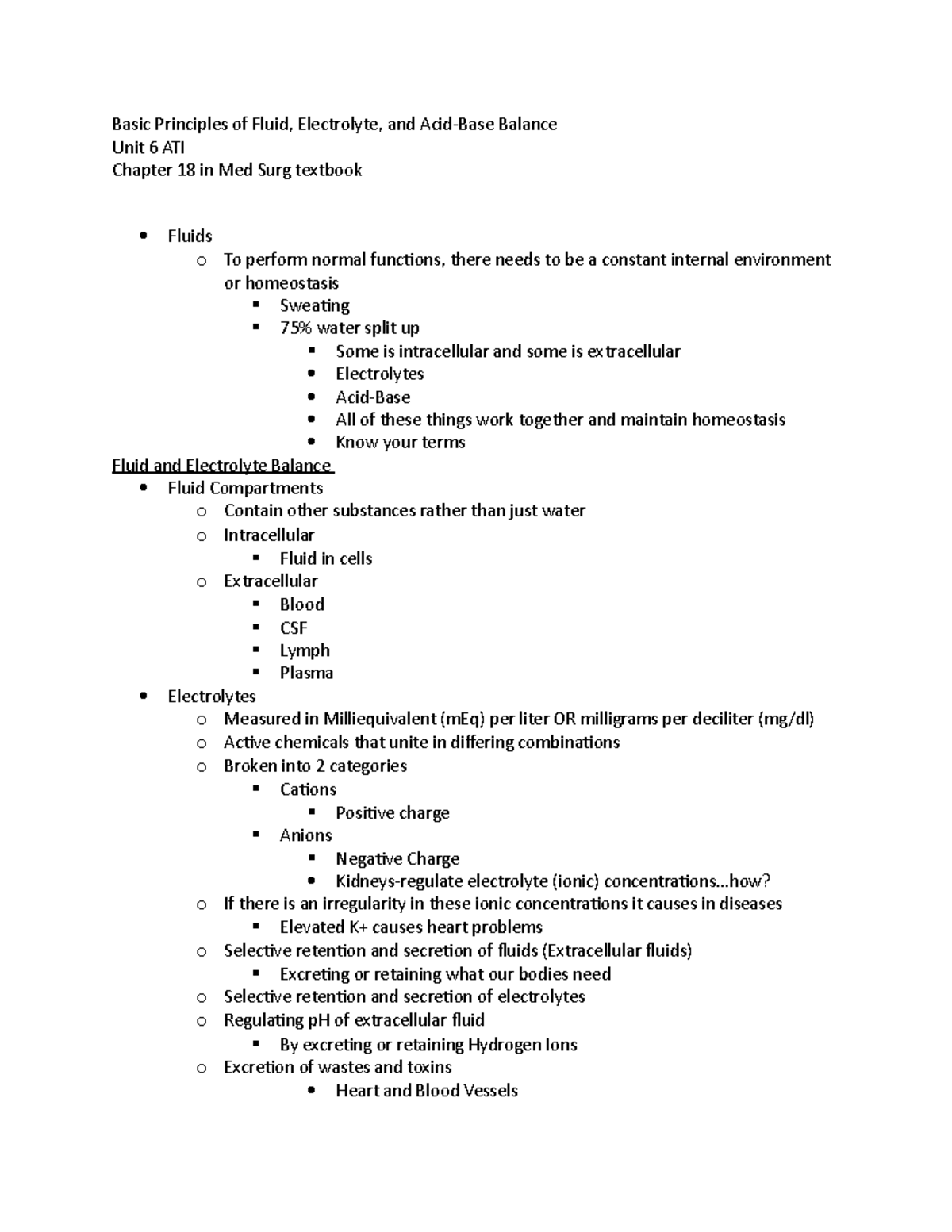 Med surg 3 - Medical surgical lecture notes from December to April 2022 ...