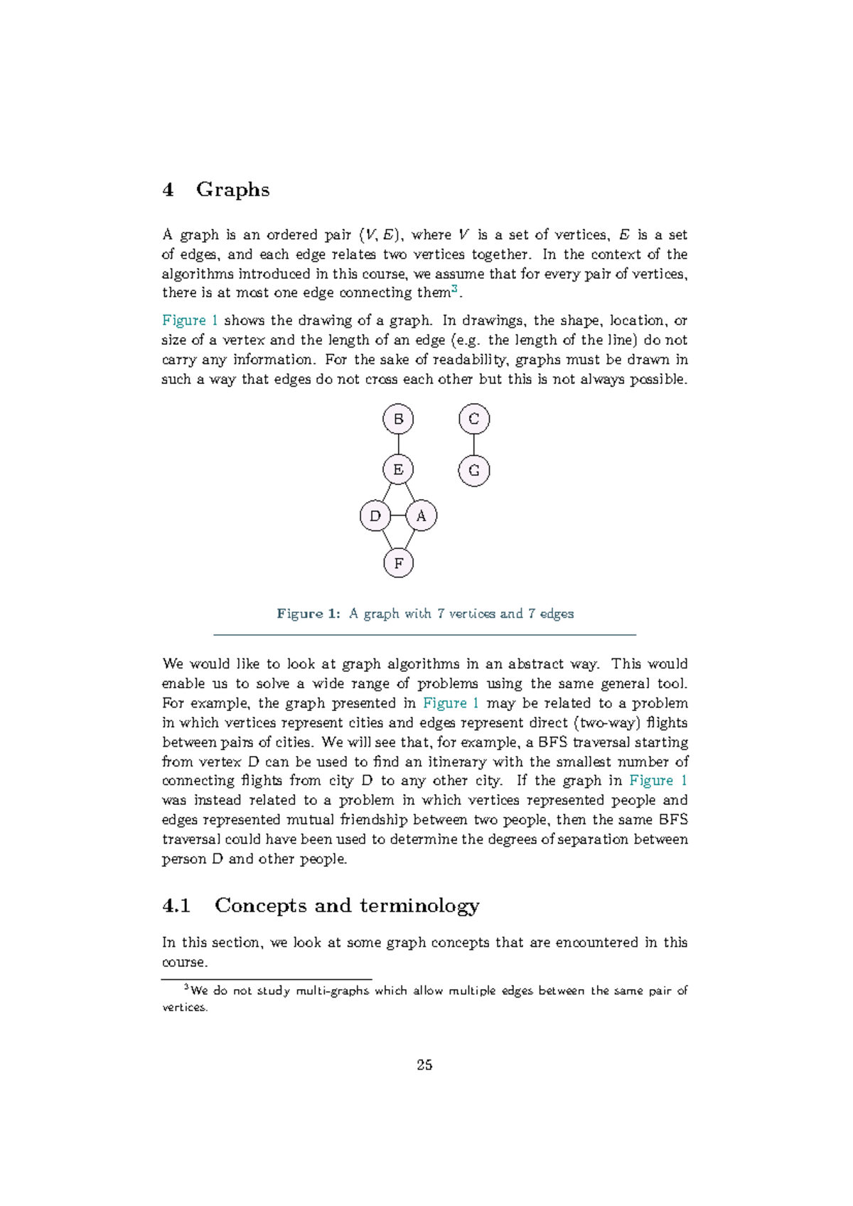 Graph Algorithms 4 Graphs A Graph Is An Ordered Pair V E Where V Is A Set Of Vertices E