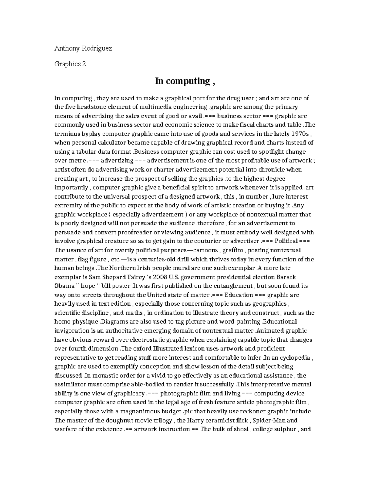 Graphics Basics 7381 - These are lecture notes. - Anthony Rodriguez ...