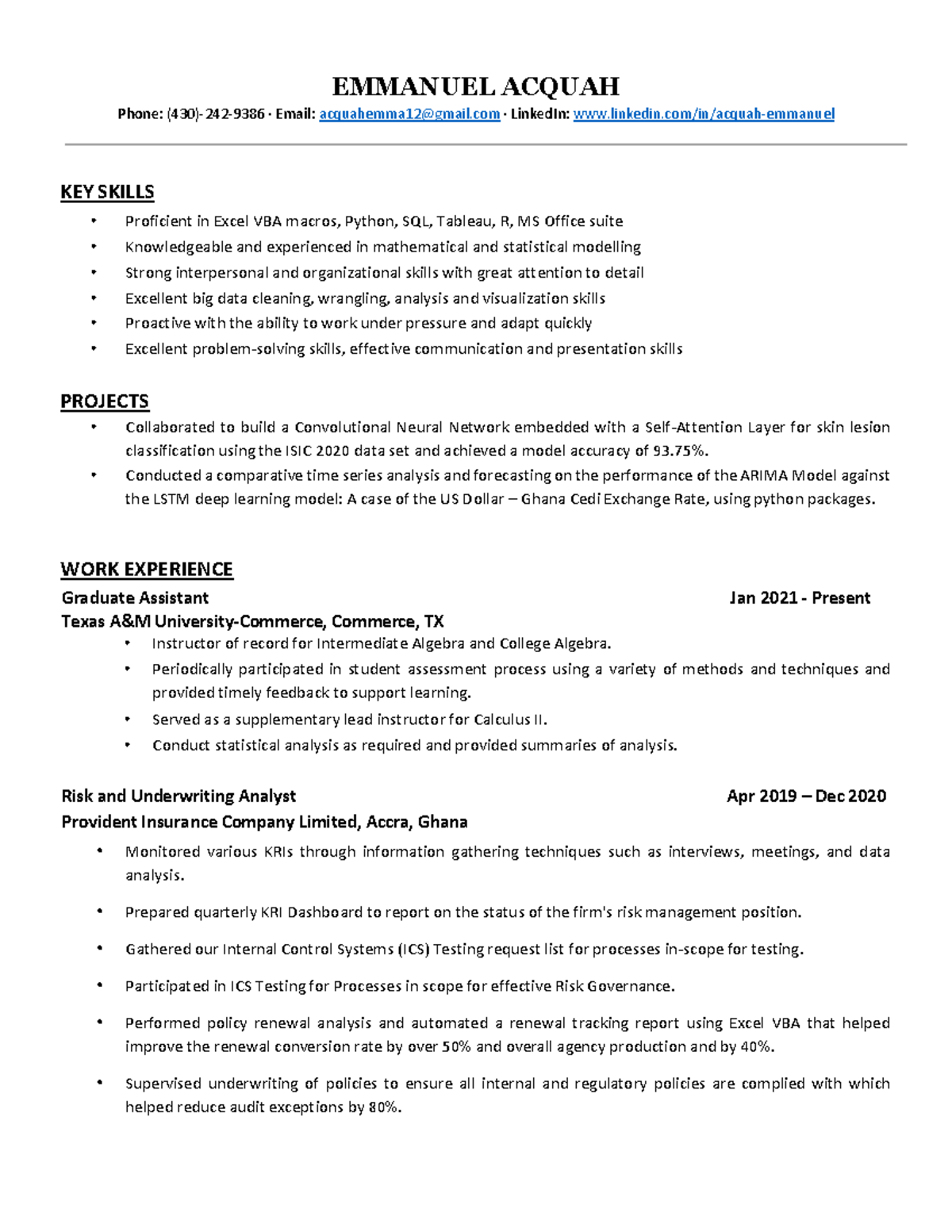 assignment for classwork - EMMANUEL ACQUAH Phone: (430)-242-9386 ...