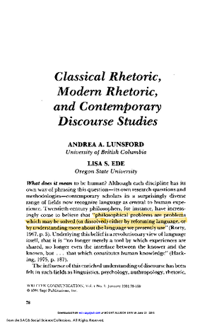 COMM 10 Module 2 Rhetoric and the Logic of Persuasion (final) - Module ...