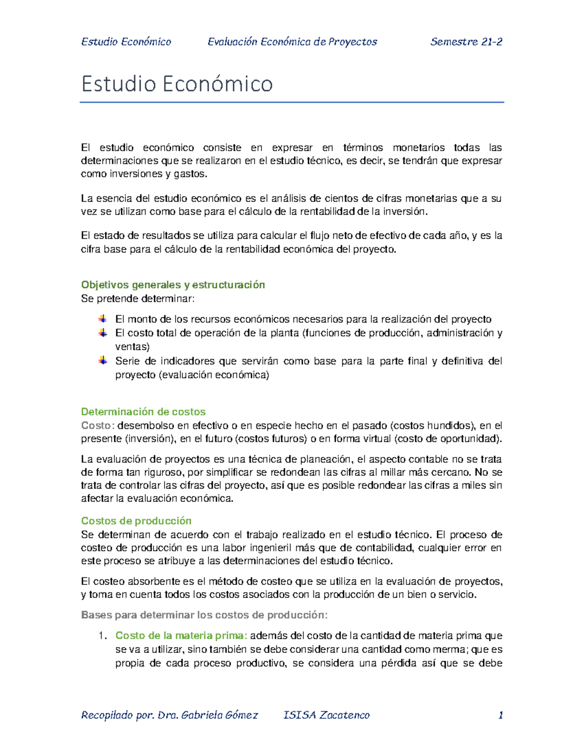 Estudio economico - ghrthrh - Estudio Económico El estudio económico ...