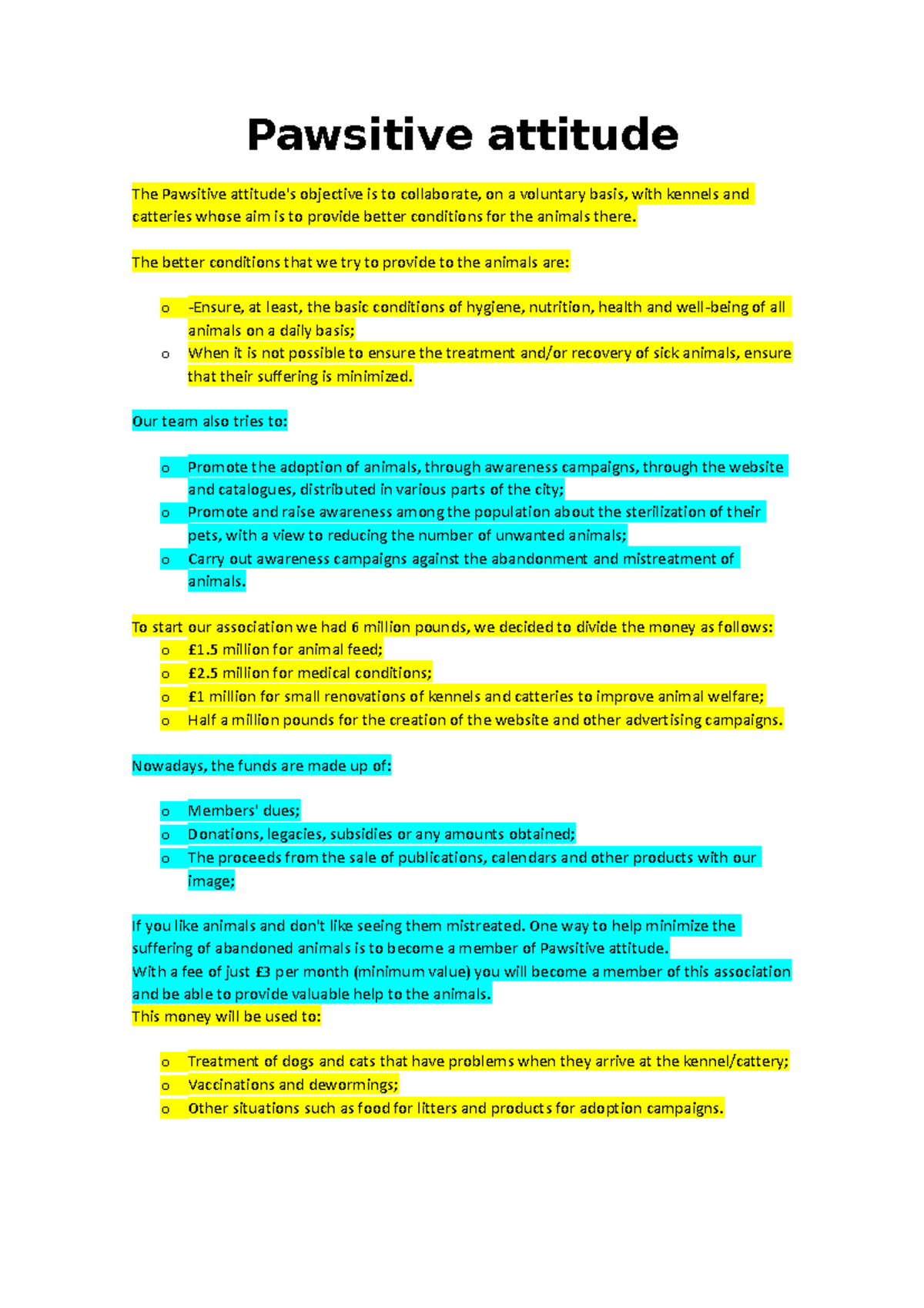 Pawsitive attitude - The better conditions that we try to provide to ...