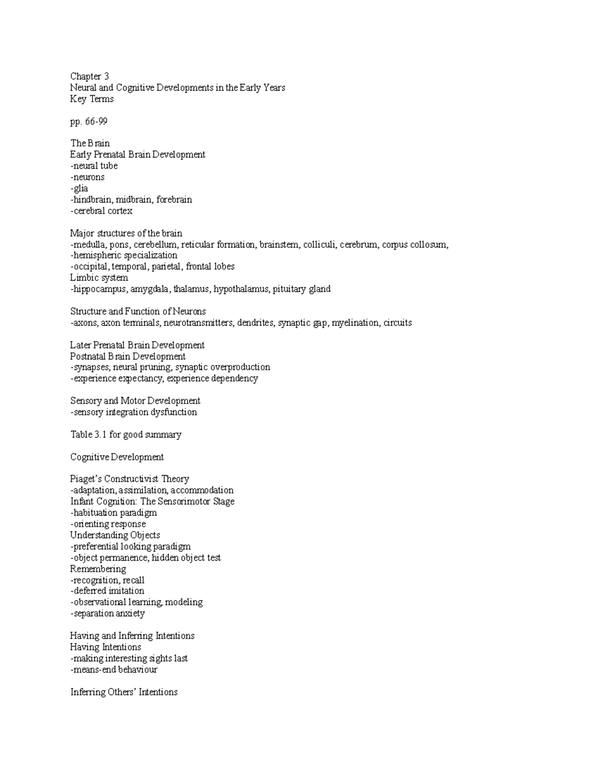 Keyterms 3 - Assignments, notes and quizes - Chapter 3 Neural and ...
