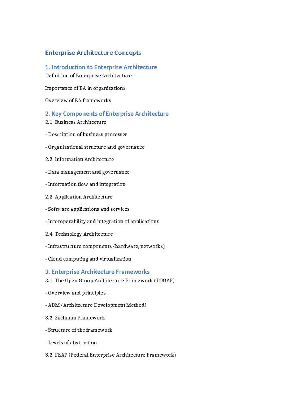 Enterprise Architecture Concepts - Introduction to Enterprise ...