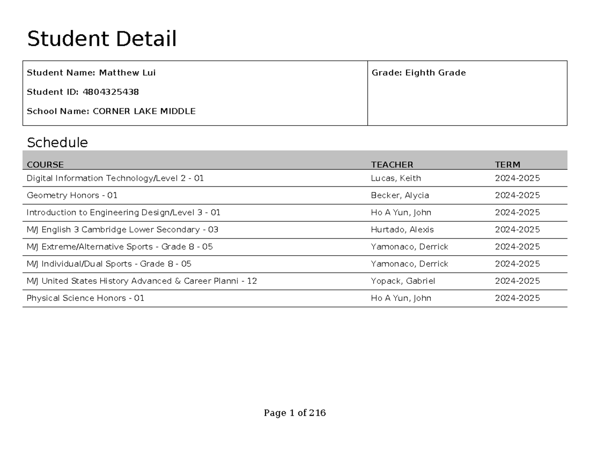 Student Detail 08-01-24-044028317 - Student Detail Student Name ...