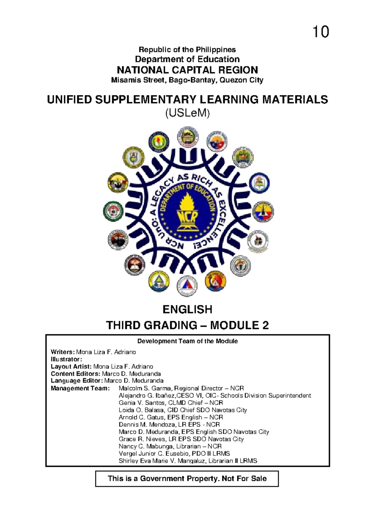 Uslem-English-10 Q3 M2 USE-A- Variety-OF- Informative- Persuasive ...