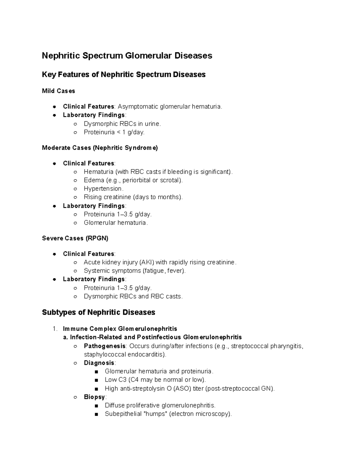Glomerular Diseases - Laboratory Findings: Dysmorphic RBCs in urine ...