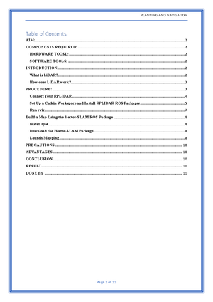 Sample- Mini Project Report - A MINI PROJECT REPORT ON CREATING A ...