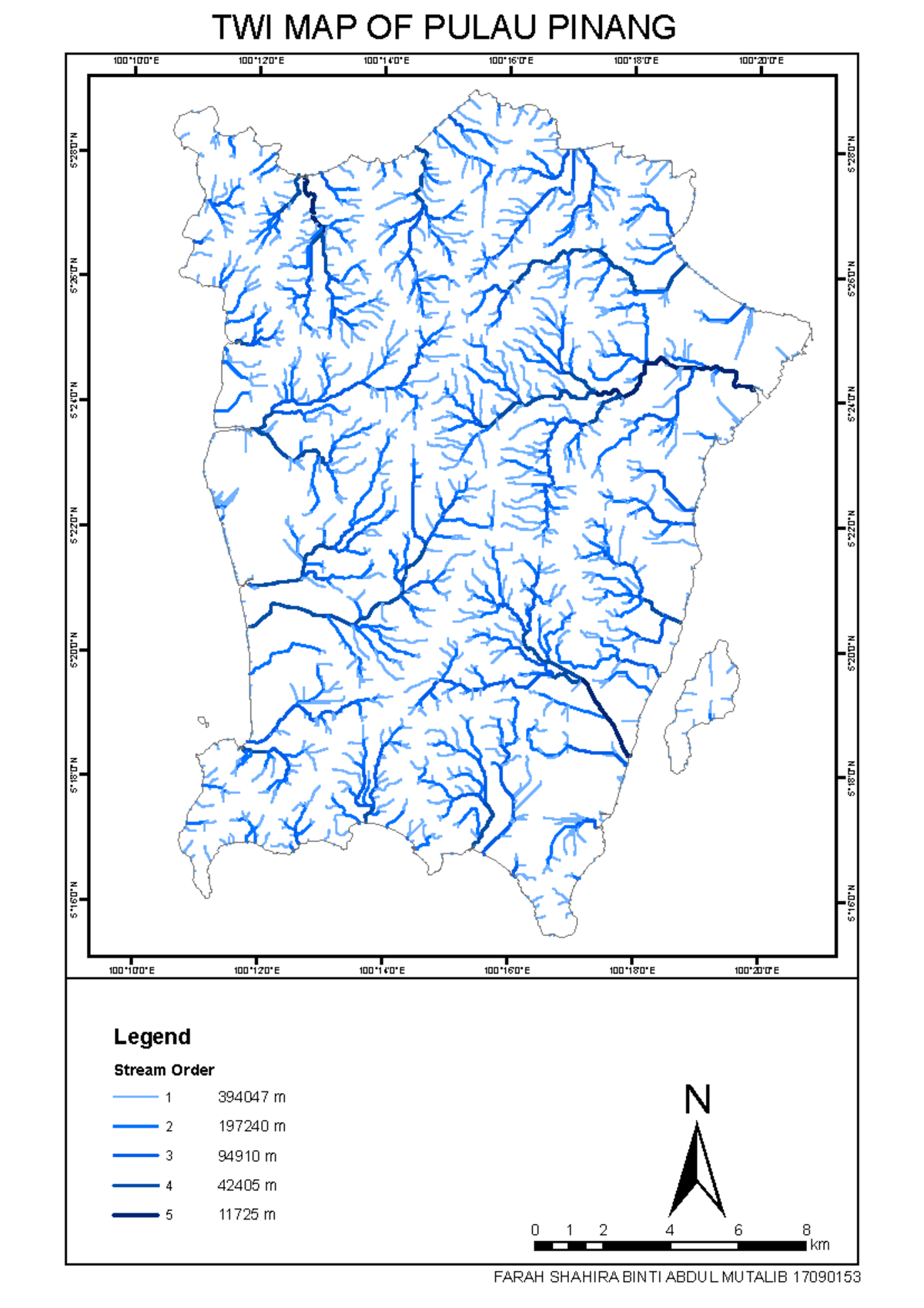 Stream Order Map - ####### 100°20'0"E ####### 100°20'0"E ####### 100°18 ...