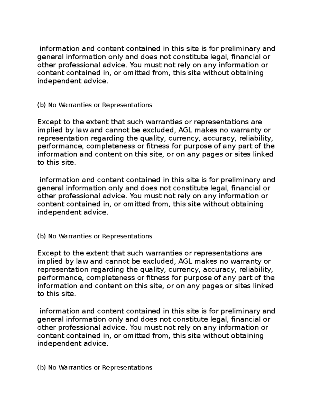 Information and content contained in this site is for preliminary and ...
