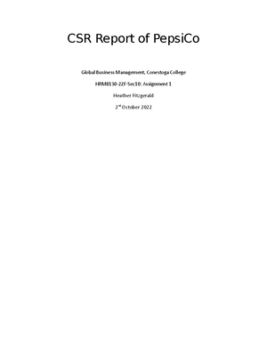 Organizational Interview Report - Instructions 1 - Purpose: The purpose ...