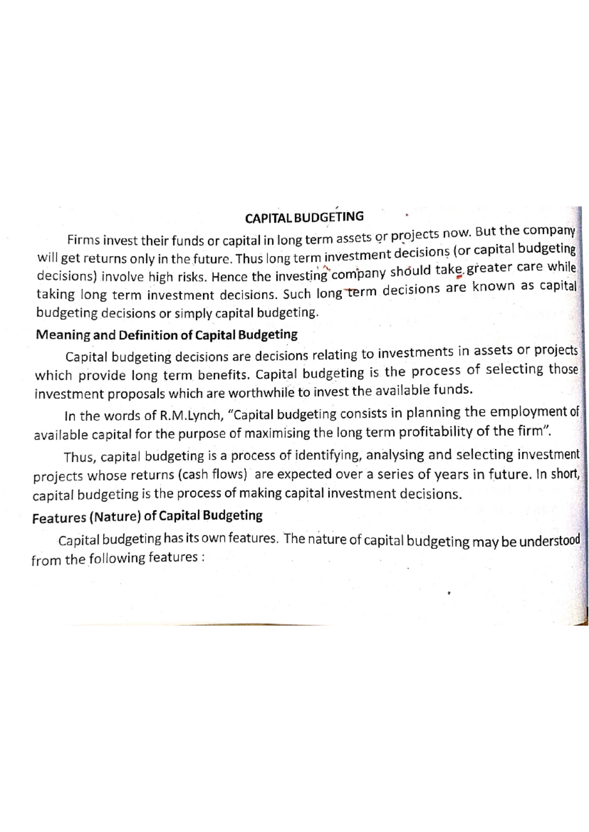 FM UNIT 4 - Capital Budgeting - distributed database management system - Studocu