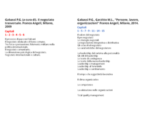 Piergiorgio Gabassi - Il Negoziato Trasversale - CAPITOLO 1 I PROCESSI ...