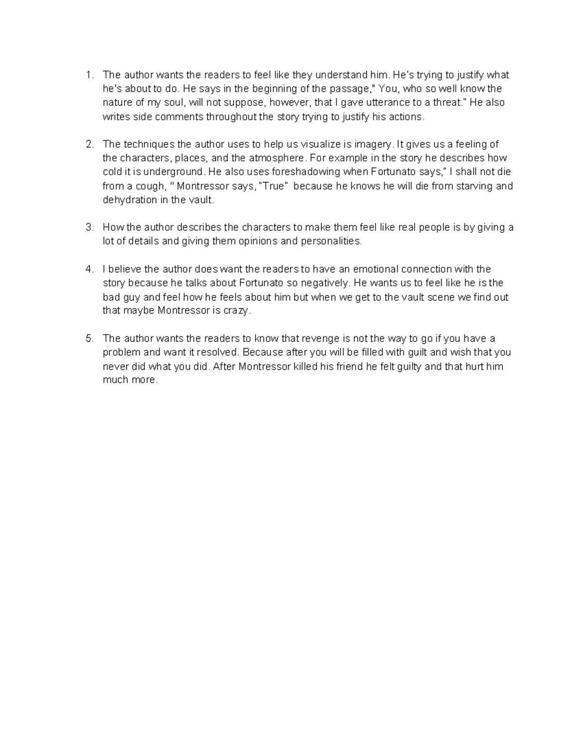 3.02 Determinig Themes - The author wants the readers to feel like they ...