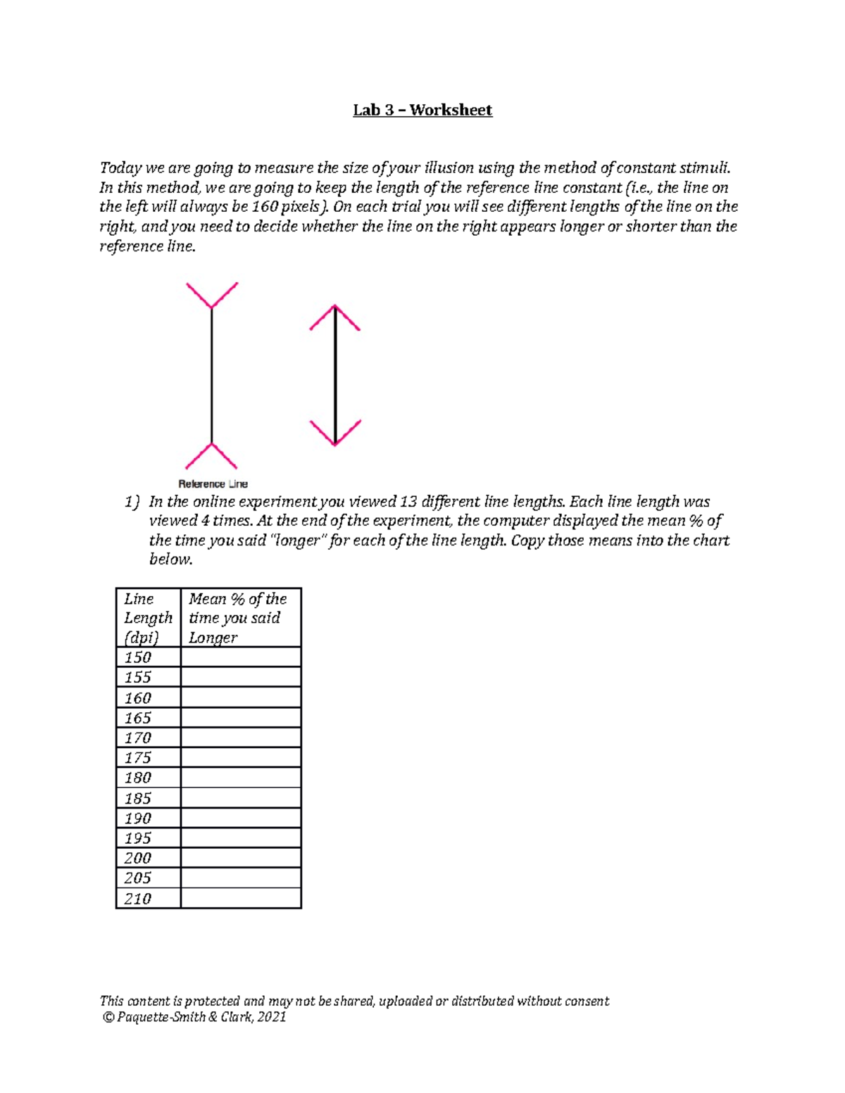Psychology 10 - Professor Clark - Lab 3 Worksheet - Lab 3 – Worksheet ...
