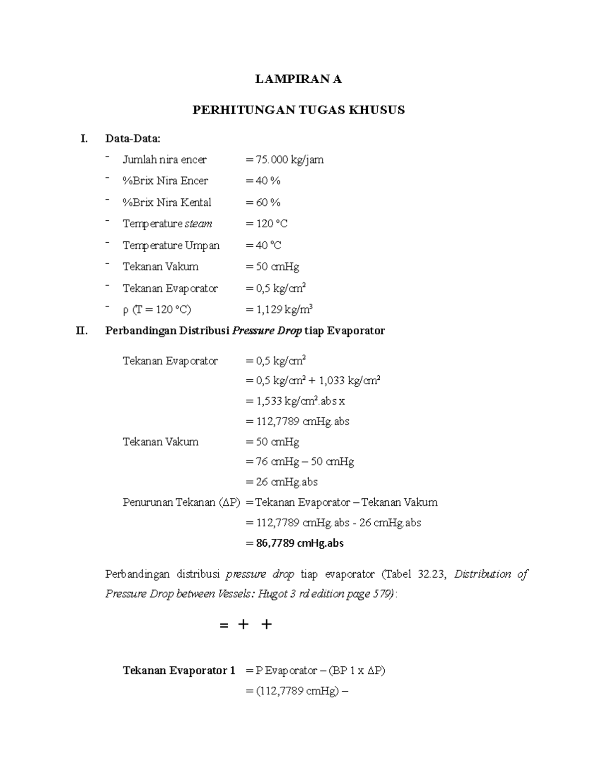 Laporan Kerja Praktik PT. Sugar Labinta - Lampiran A - LAMPIRAN A ...