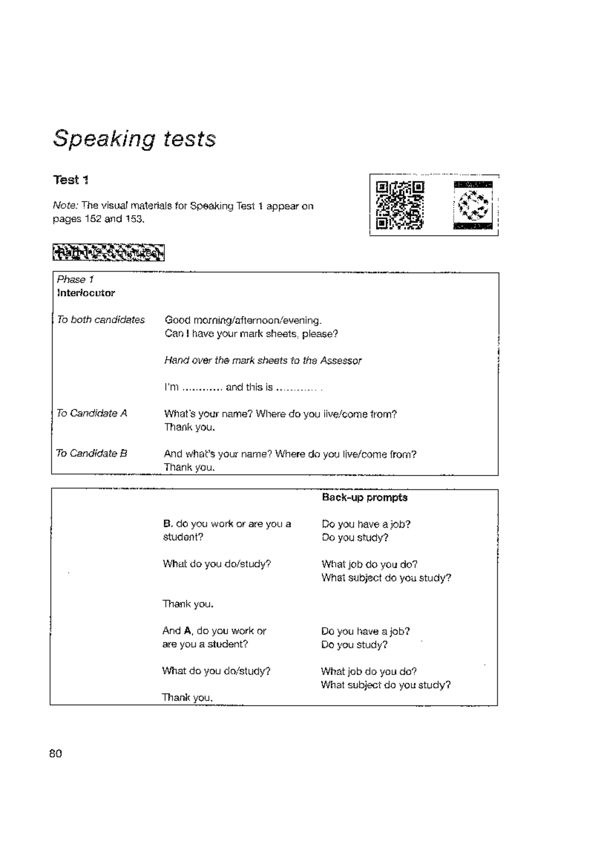 SpeakingpetSpeakingpetttt - Speaking tests Test 1 Note: The visual ...
