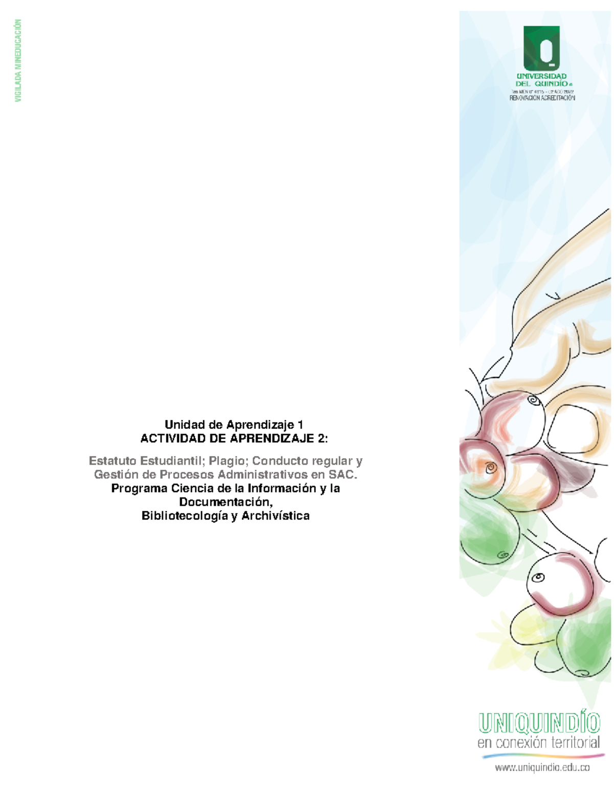 Actividad DE Aprendizaje 2 Estatuto Estudiantil Plagio Conducto Regular ...