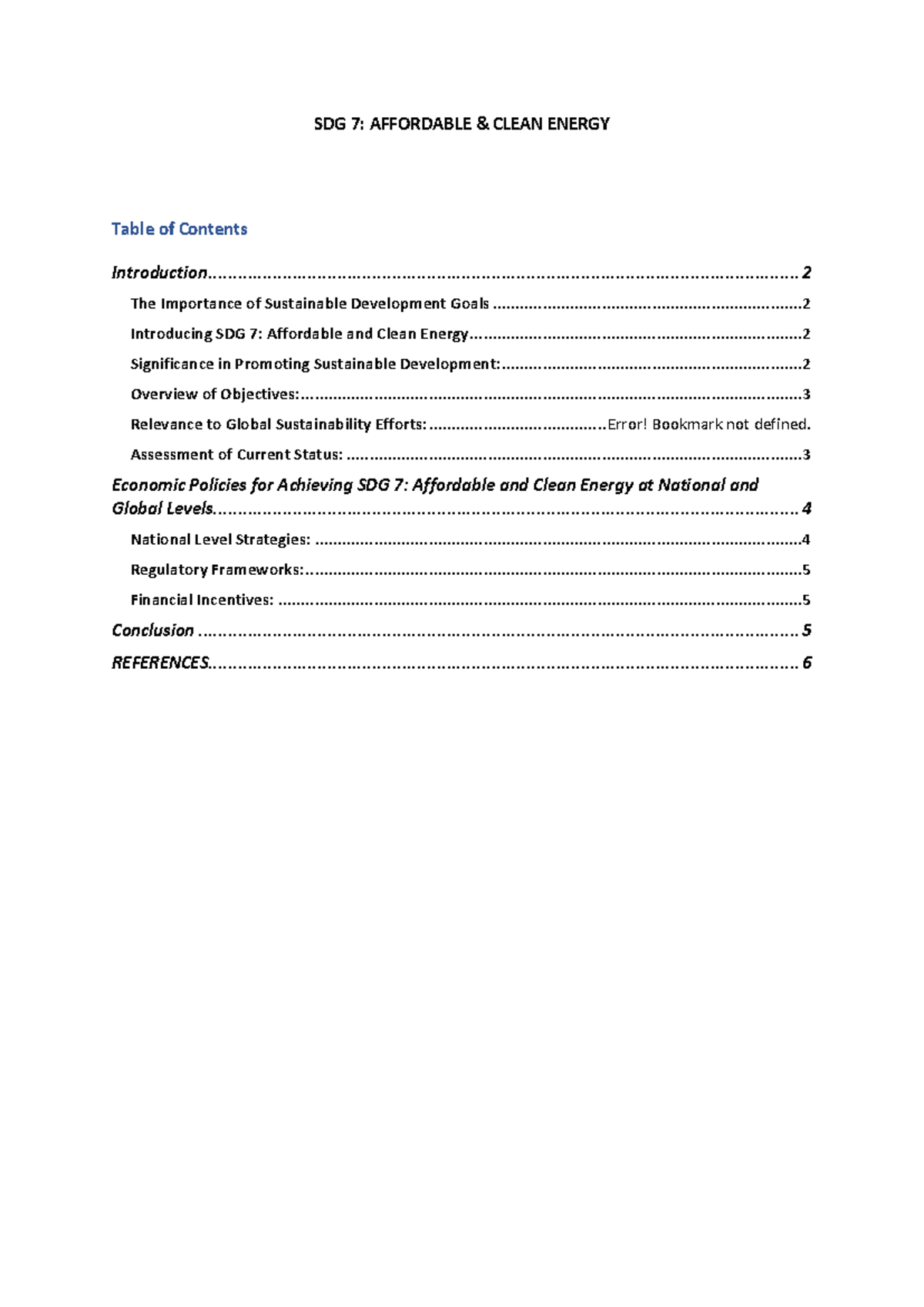 ECON100 - SDG 7 Affordable and Clean Energy - SDG 7: AFFORDABLE & CLEAN ...
