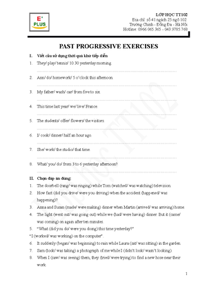 Chuyen de tim loi sai - exercise - EXERCISES FOR ERROR IDENTIFICATION Exercise 1. Subject and ...