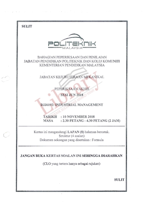 Pneumatic lab report 1 - DEPARTMENT OF MECHANICAL ENGINEERING DJJ 40153 ...