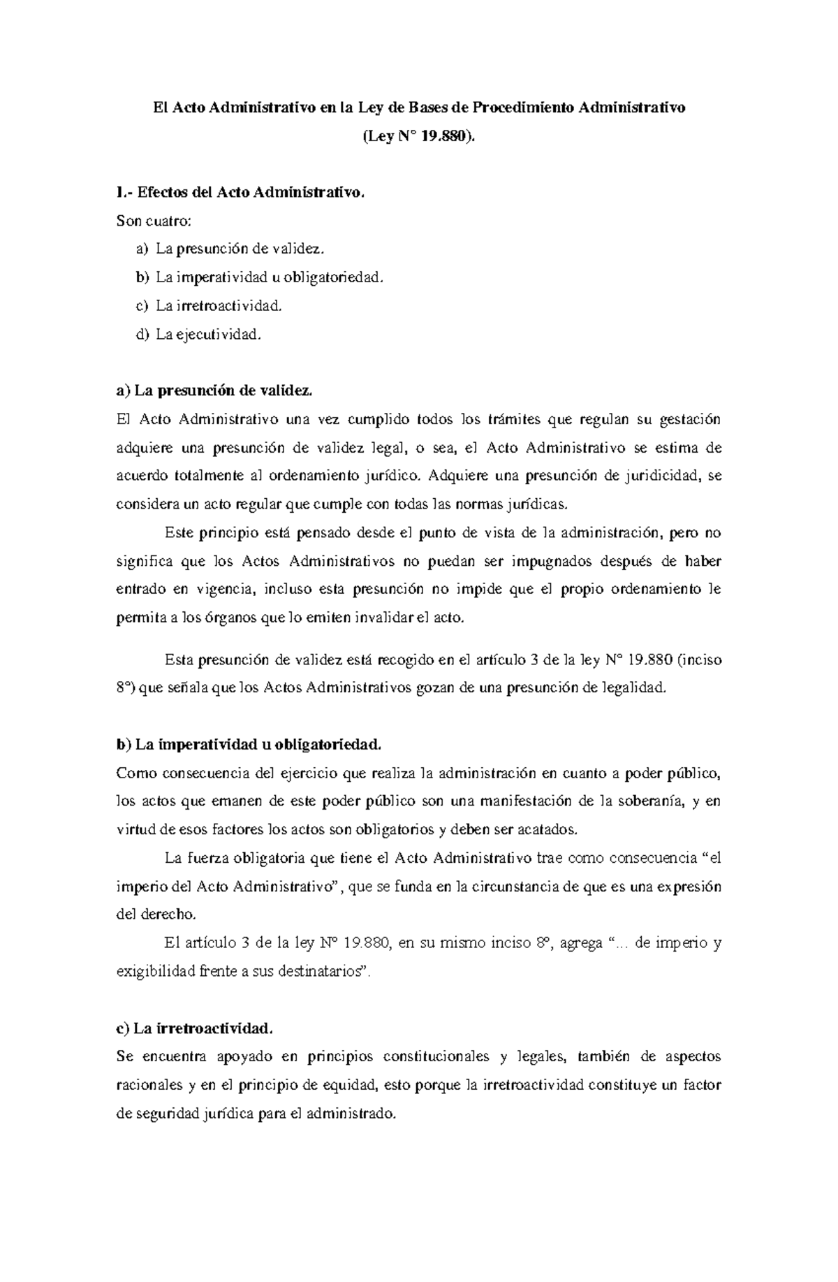 0.Acto Administrativo en la Ley N° 19.880 - Raúl Gatica - El Acto ...