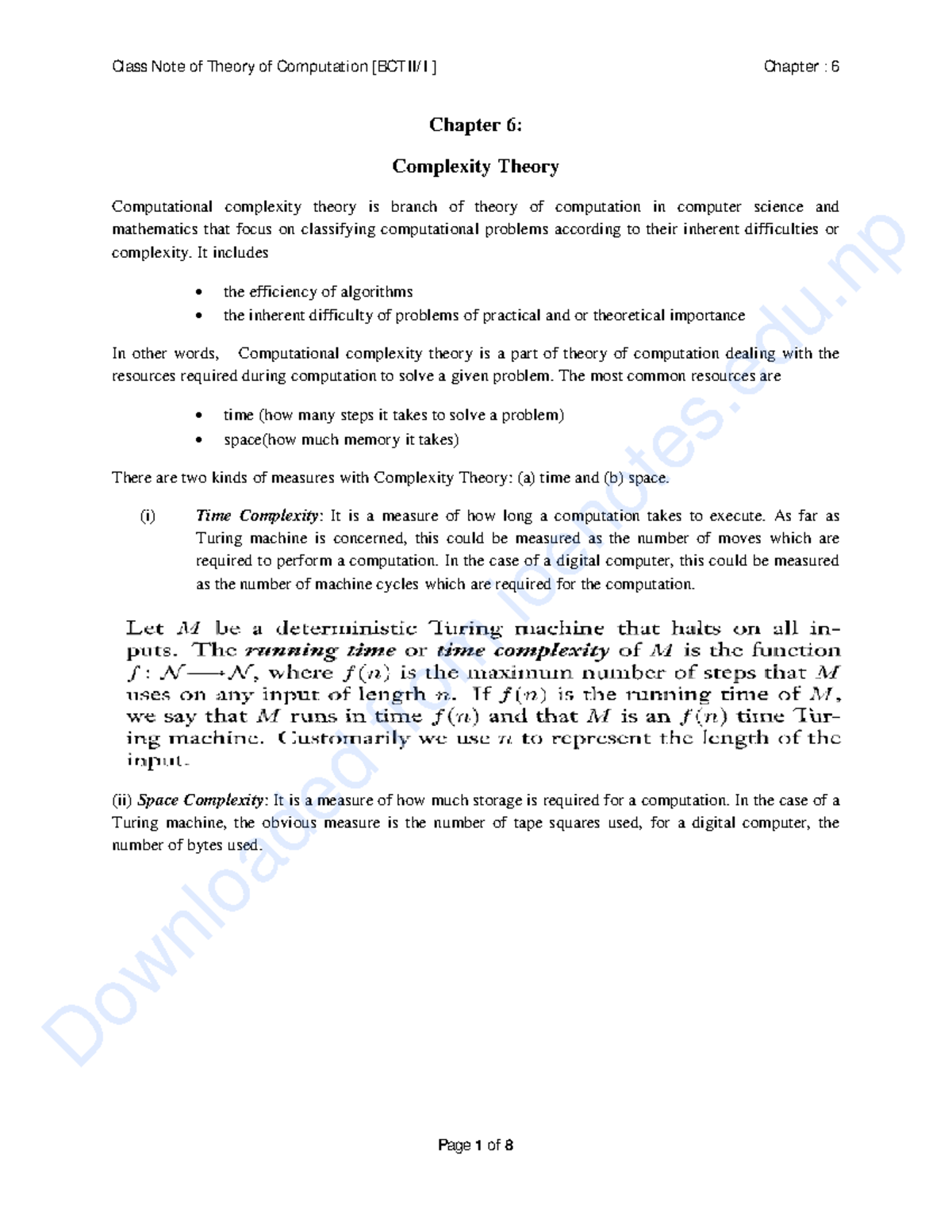 LKJHGFGHJKLLKJH GFGHJKKJHGFG HJKKNB NJ JHGFV NB BHJIUYTY - Chapter 6: Complexity Theory - StuDocu