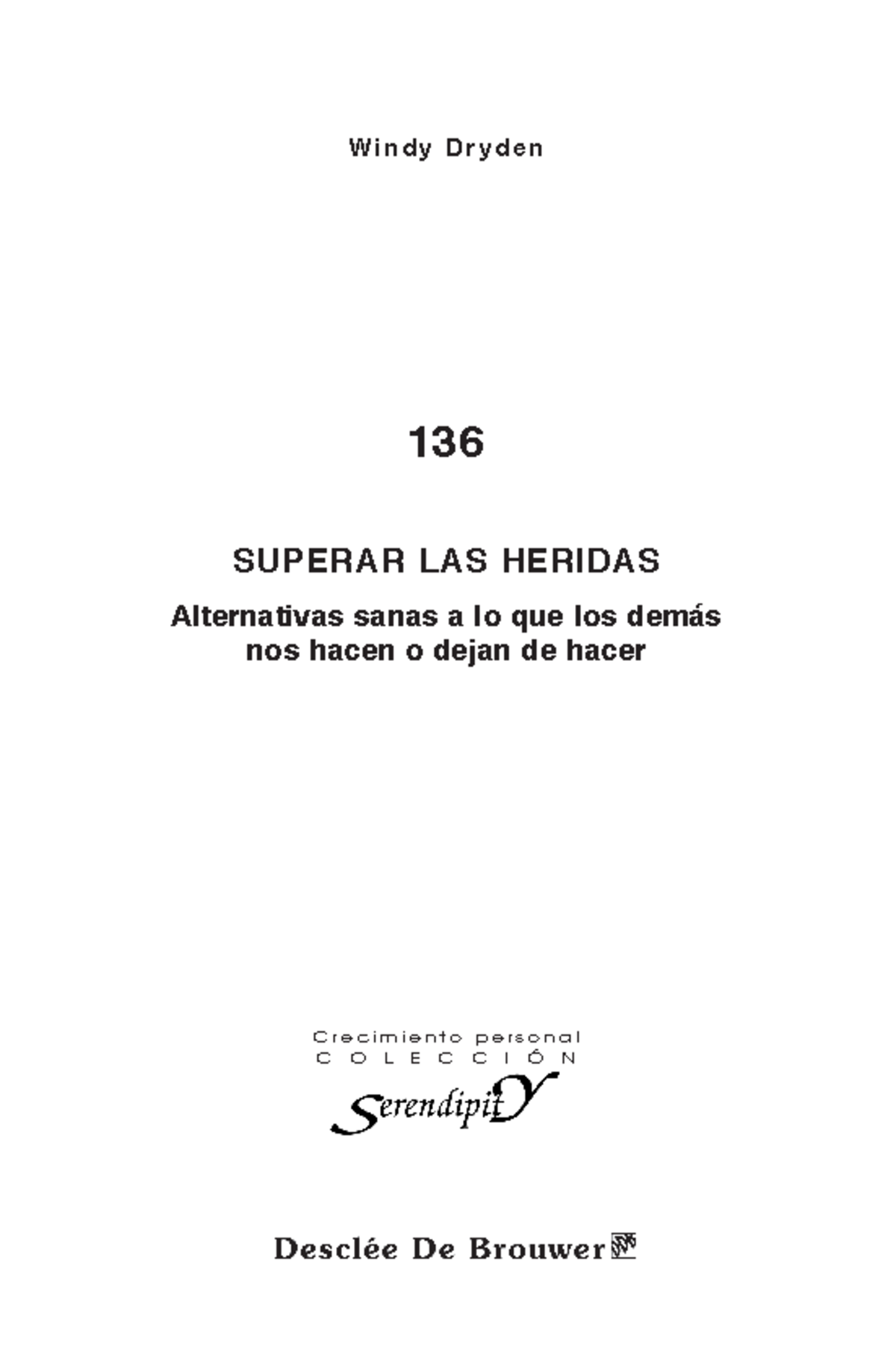 9788433022905 - mn,mnm,n - Windy Dryden 136 SUPERAR LAS HERIDAS ...